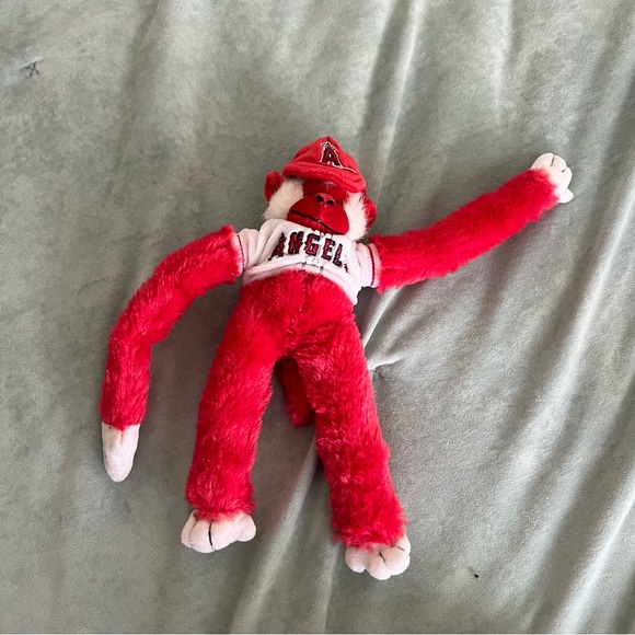 Angels | Toys | Angels Red And White Plush Monkey Toy | Poshmark